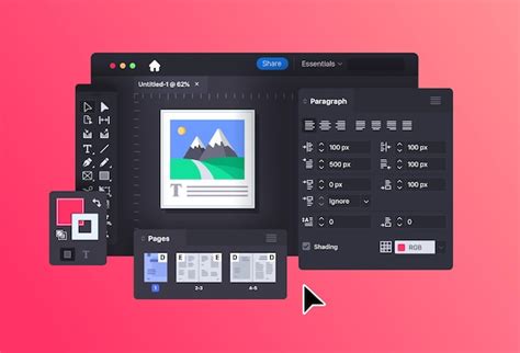 Premium Vector Desktop Publishing And Page Layout Design Software Application Program For
