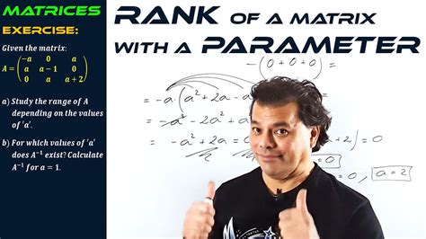 How To Calculate The Rank Of A Matrix With Parameters Using Its Determinant 🤠 See How Easy It Is