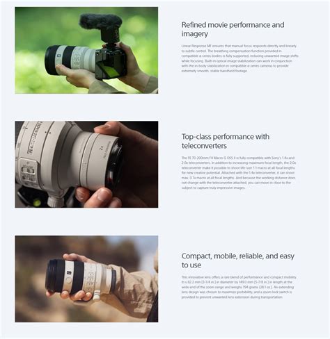 Sony Fe 70 200mm F4 Macro G Oss Ⅱ Sel70200g2 Shopee Singapore