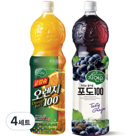 웅진식품 자연은 고칼슘 오렌지 L 자연은 포도 L L 세트 가격 변동 추적 그래프 역대가