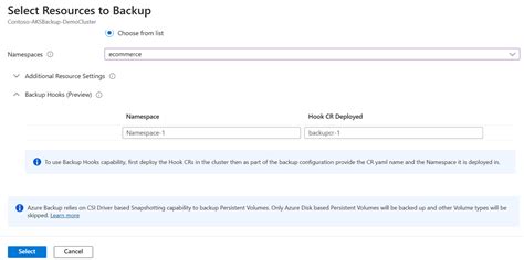 Tutorial Configure Item Level Backup For An Azure Kubernetes Service Cluster Azure Backup