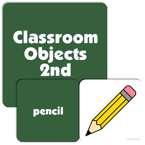 Classroom Objects 2nd Match The Memory
