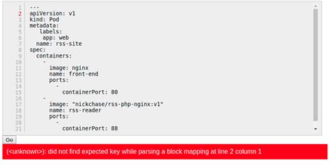 Ferramentas Validação de Arquivos YAML