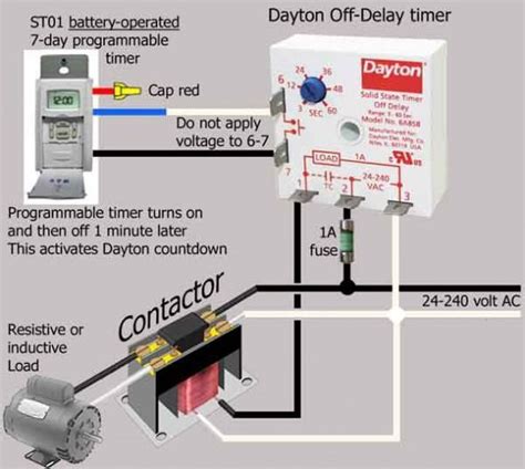 Time Delay Switch Wiring Diagram Timer Circuit Diagram Electrical