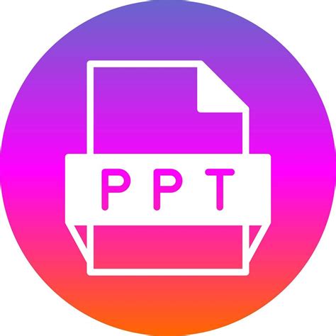 Ppt File Format Icon 15990474 Vector Art At Vecteezy