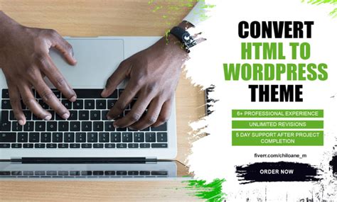 clone convert your html website to a wordpress theme by chiloane m