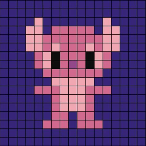 Angel Small Pixel Art Dibujitos Sencillos Patrón De Punto De Cruz Lilo Y Stitch Dibujo