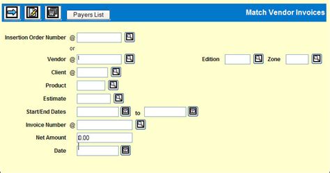 Match Vendor Invoices
