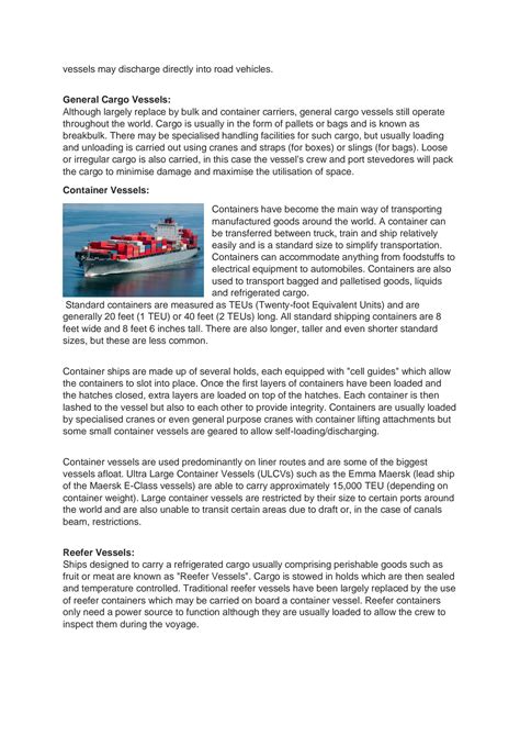 SOLUTION Types Of Ships Studypool