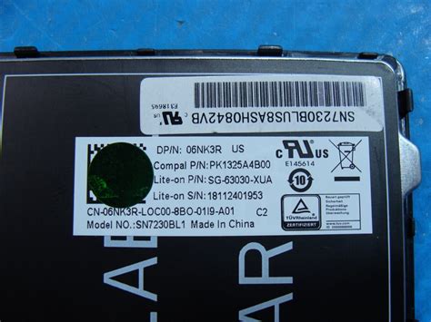 Dell Latitude 5490 14 Genuine Us Backlit Keyboard 6nk3r Pk1325a4b00