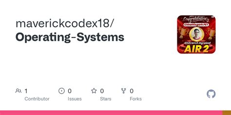 GitHub Maverickcodex Operating Systems