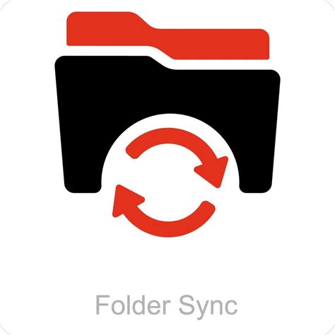 Folder Sync And Folder Icon Concept 38822680 Vector Art At Vecteezy