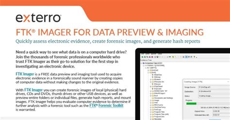 Ftk® Imager For Data Preview And Imaging Product Brief