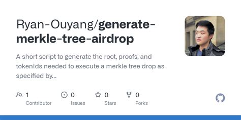 Github Ryan Ouyanggenerate Merkle Tree Airdrop A Short Script To