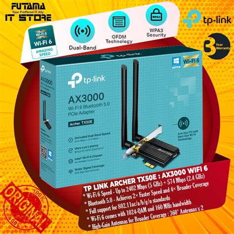 Tp Link Wifi Ax Archer Ax Gigabit Wireless Wifi Router For Unifi Maxis Time Fiber Allo