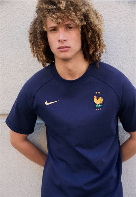 Nike Performance France Fff T Shirt Z Nadrukiem Granatowy Zalando Pl