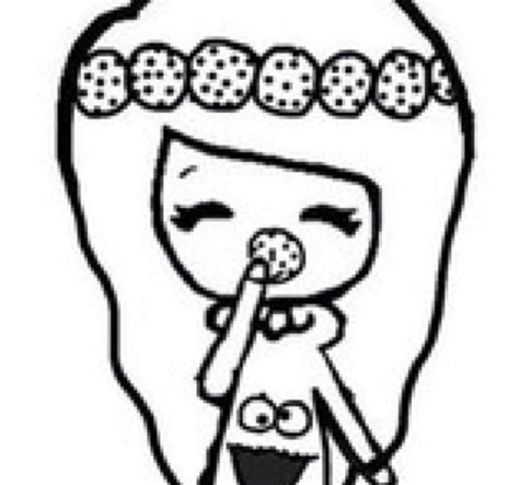 Cookie Monster Chibi Drawing Cartoon Characters Cute Girl Drawing Drawings