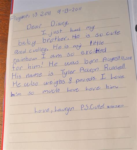 Diary Entry Year 6 Example At Homer Bautista Blog