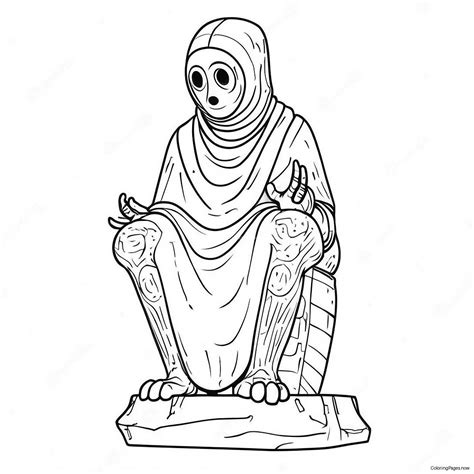 Scp 173 Statue Coloring Page 16720 13483