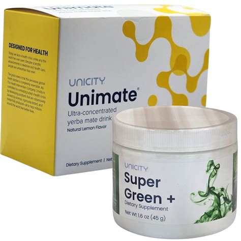 Unicity Unimate Duo Unimate Natural Lemon Flavor 30 Packets And