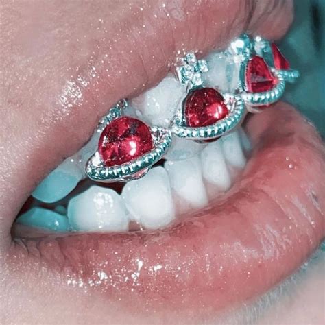 Ruby Grills Vampire Grills Red Grillz Dope Jewelry