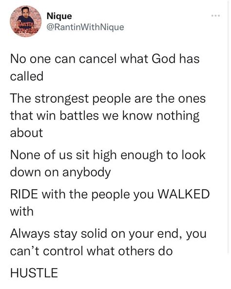 No One Can Cancel What God Has Called The Strongest People Are The Ones