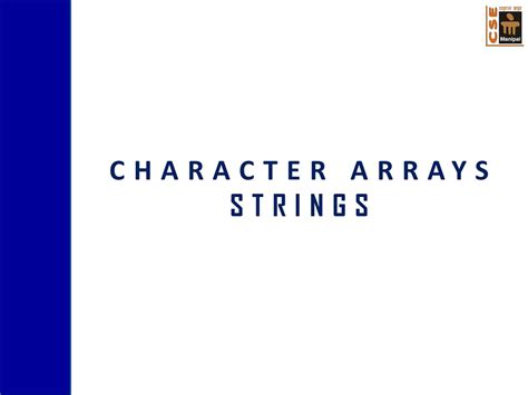 Arrays& Strings. - ppt download