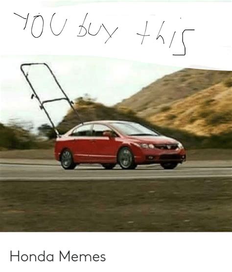 Honda Civic Grasmaaier Meme