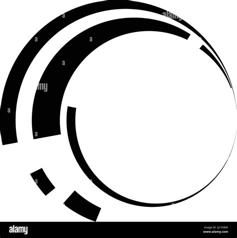 Rotating Geometric Sci Fi Gui Ui Hud Circle Circular Icon Element Stock Vector Image And Art Alamy