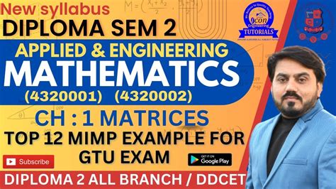 Mimp Example Ch 1 Matrices Sem 2 Mathematics Mimp Example Sem 2