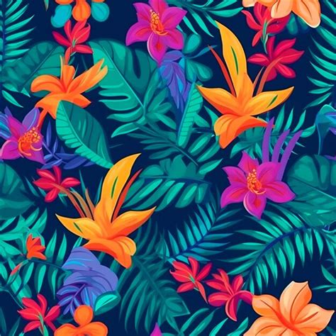 Premium Ai Image Pattern Of Colorful Tileable Tree Leaf Textures