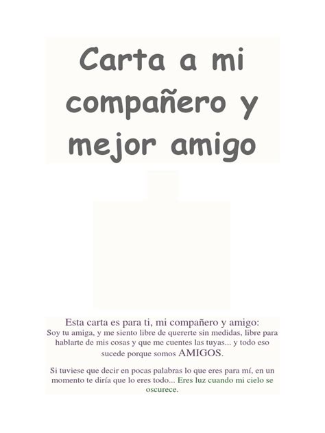Cartas De Amistad A Mejores Amigos Feliz Día Del Amor Y La Amistad