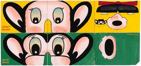 Hakes Mighty Mouse And Mitzi Mouse Post Cereal Premium Mask Prototype