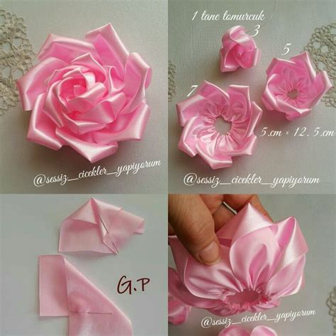 20 Inspiración Como Hacer Flores Armadas De Liston Paso A Paso 35
