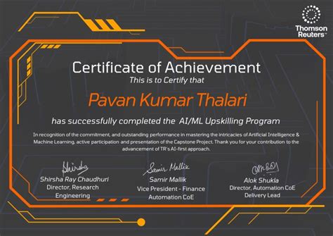 Pavan Kumar Thalari On Linkedin Completed Ai Ml Certification🥳