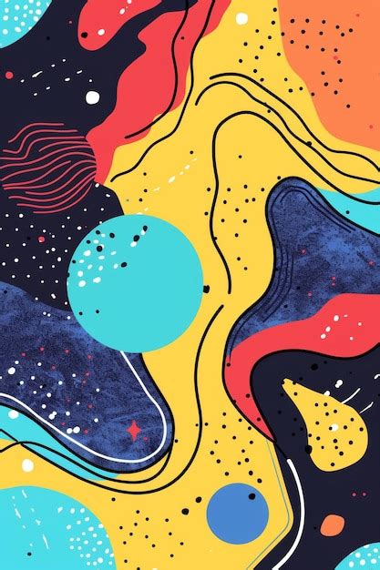 Premium Photo Vibrant Japandi Poster Design For Modern Spaces