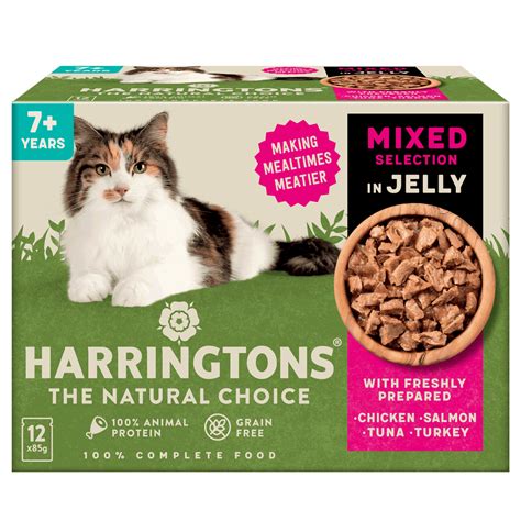 Senior Wet Cat Food Mixed Selection In Jelly Harringtons