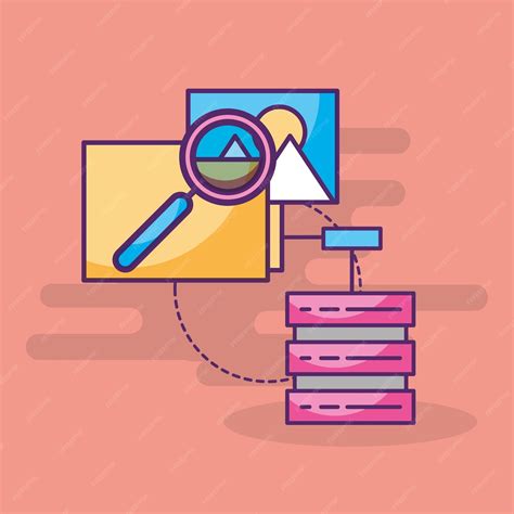 Premium Vector Data Server Searching Analysis Folder