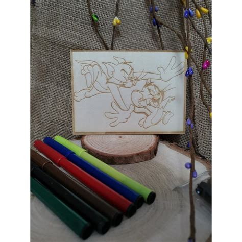 Фигурка за оцветяване Том и Джери