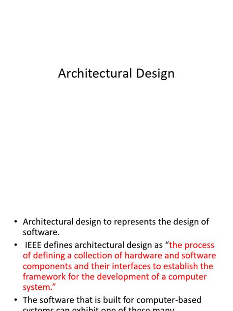 unit 3 architectural design styles pdf databases object