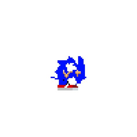 Pixilart Crouching Sprite By Sonic Gamer