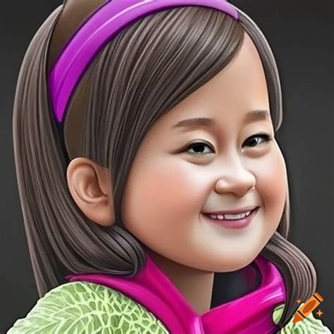 Portrait Of Asian Mabel Pines In High Resolution On Craiyon