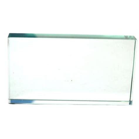 Eisco Labs Glass Rectangular Block 125mm X 65mm X 18mm Size Ph0566e