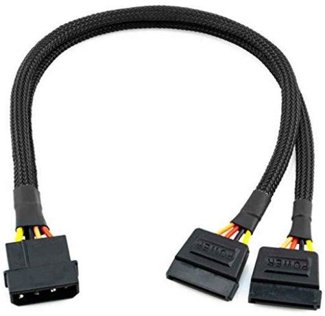 4 Pin Molex Y Splitter Sleeved Crox Computers