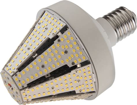 LED Post Top Stubby Lamp, 45W, 5000K White, E39, Replaces MH HPS
