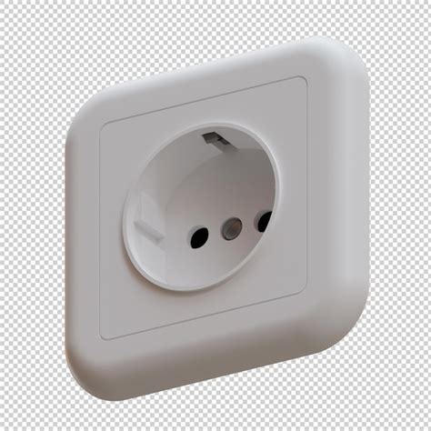 Premium Psd Power Outlet 3d Render Illustration
