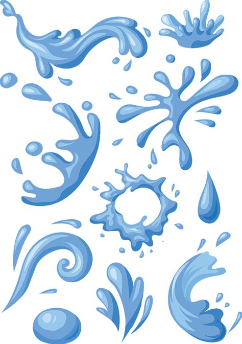 手绘 插画，浪花