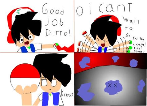Ash And Ditto By Nintendoarne On Deviantart