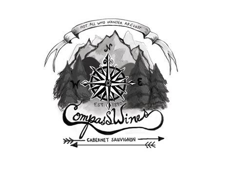Compass Wines Wine Label Design On Behance