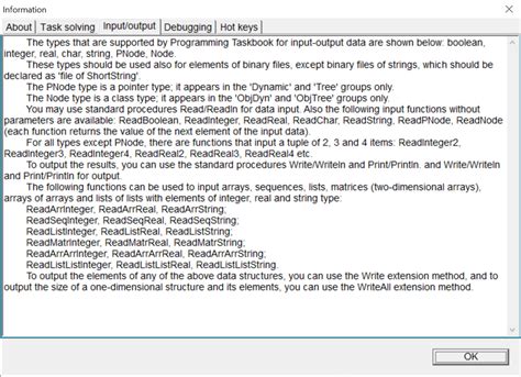 Programming Taskbook